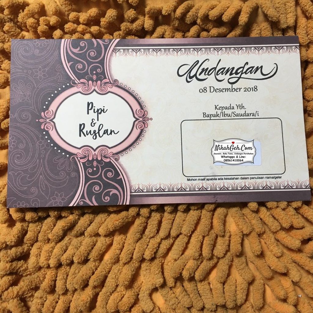 Undangan Pernikahan Blangko 88201 – NikahGeh Official Store